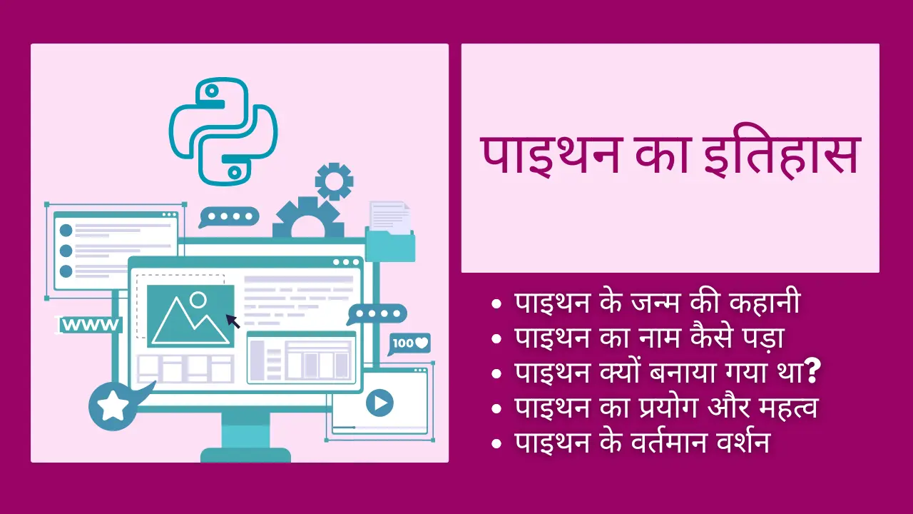 पाइथन का इतिहास | History of Python in Hindi